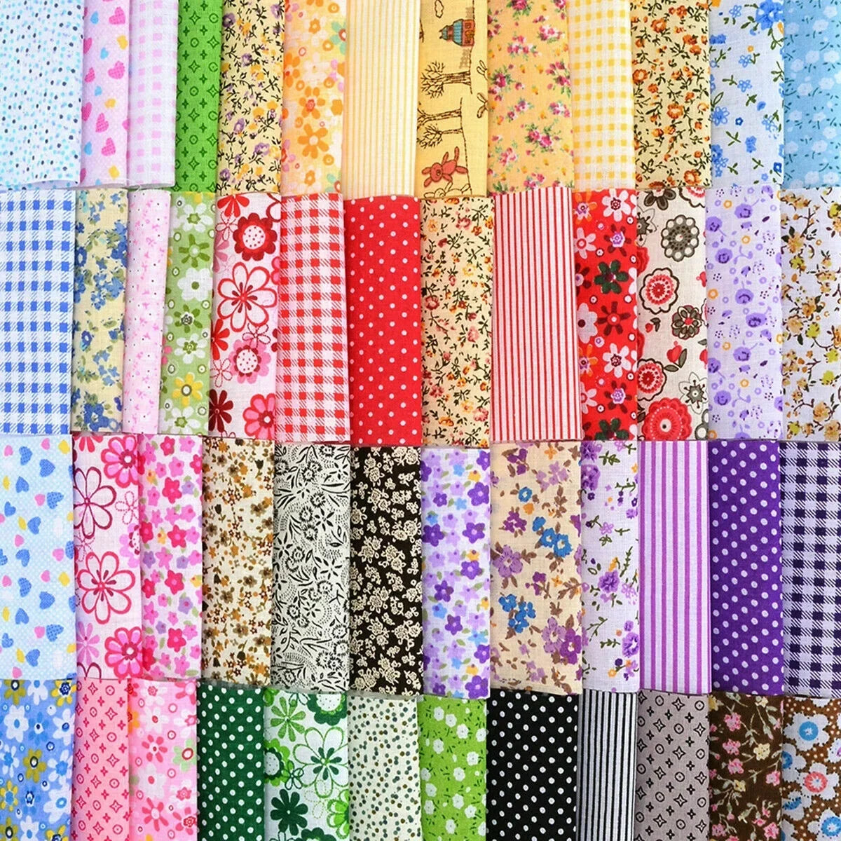 300PCS10*10cm Squares Cotton Craft Fabric Cloths for DIY – Arts and ...